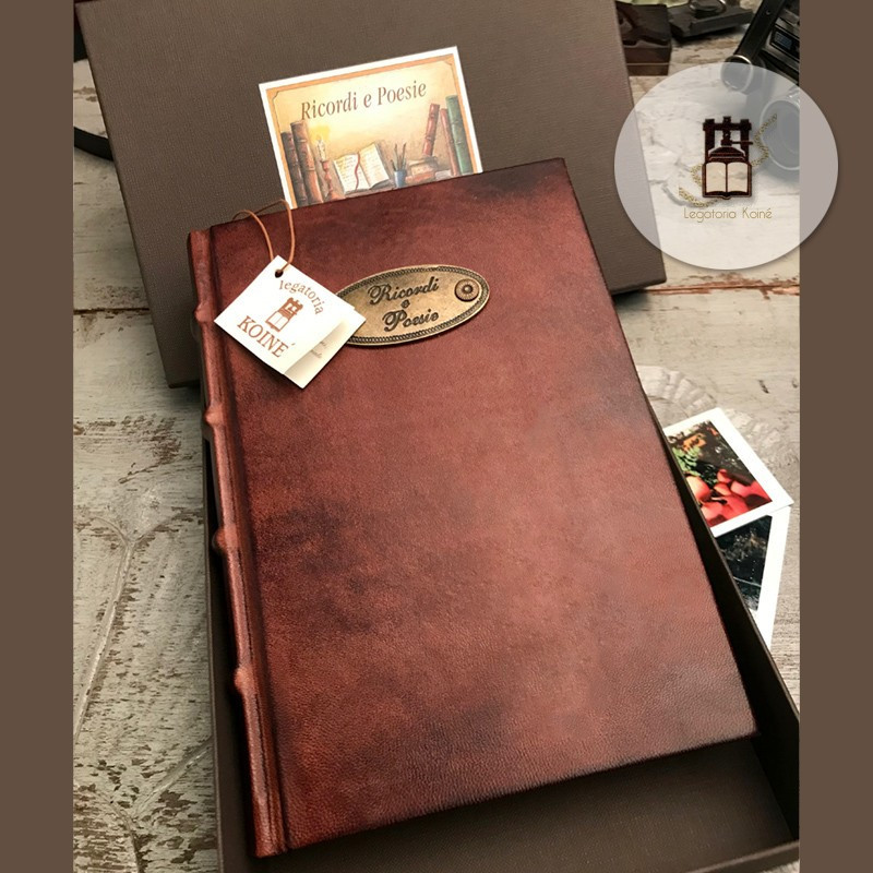 An authentic intimate diary. Old style, 100% leather, all yours.